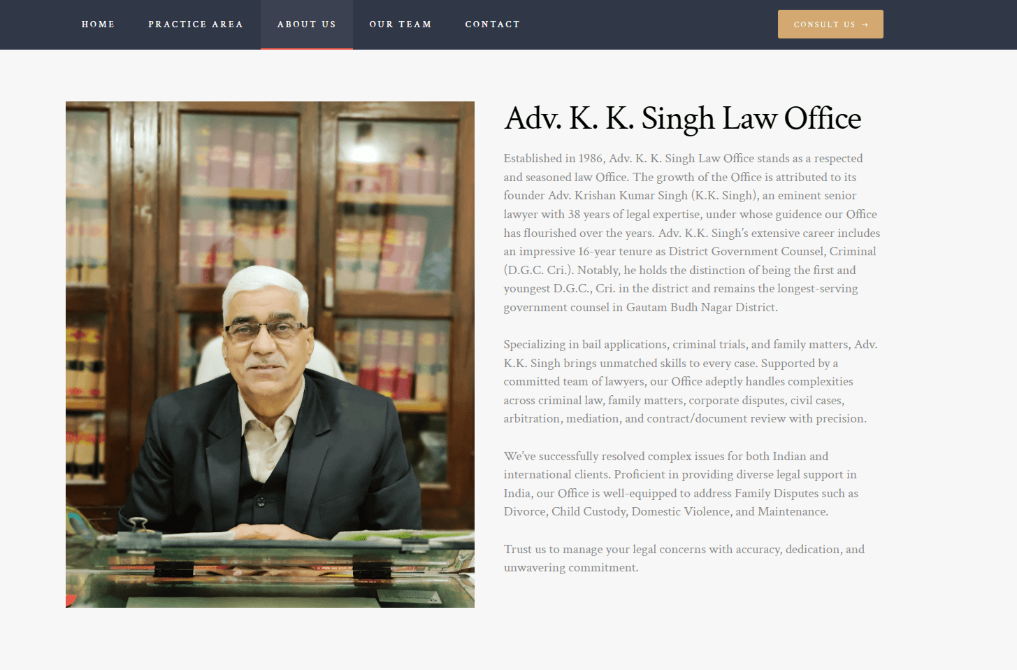 Home - Advocate K. K. Singh - Ex DGC - Gautam Budh Nagar, Noida